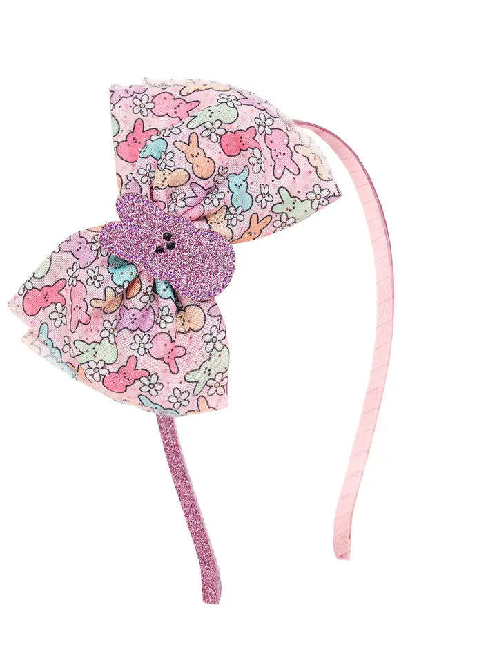 Easter Peeps Tulle Bow Headband - Kids Easter Headband