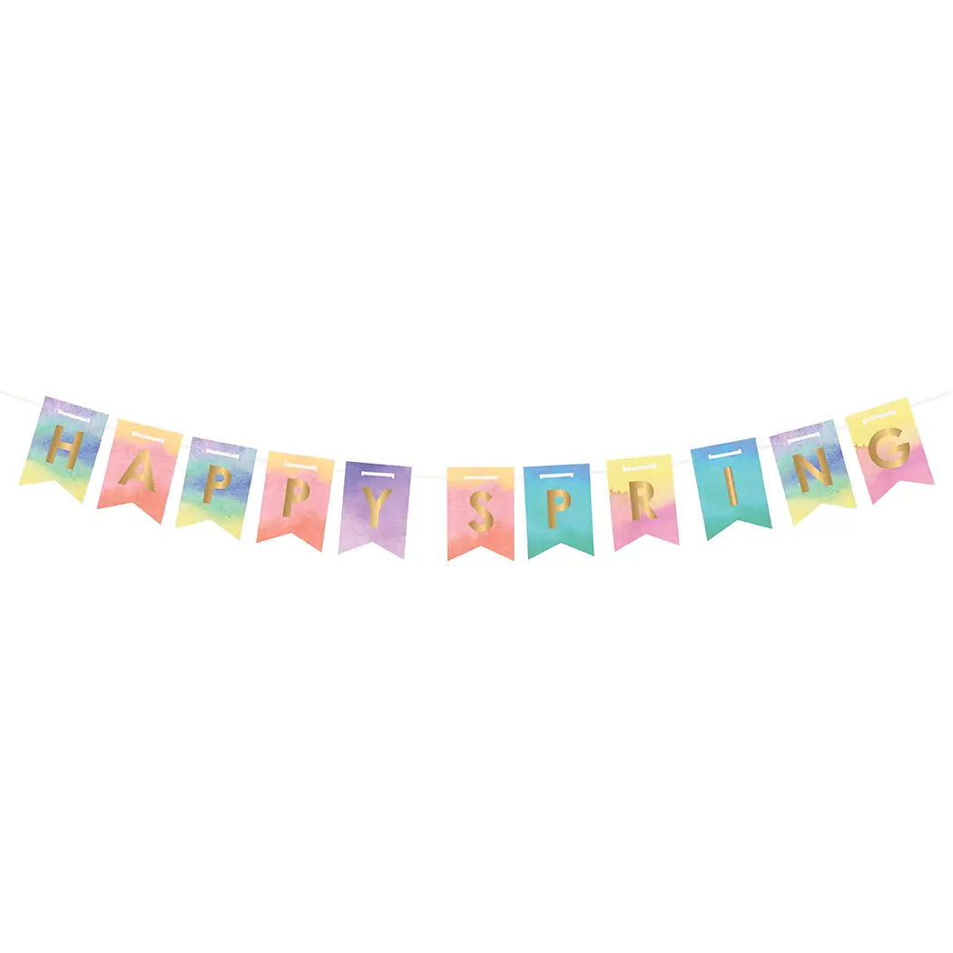 Watercolor Alphabet Banner (write any message!)