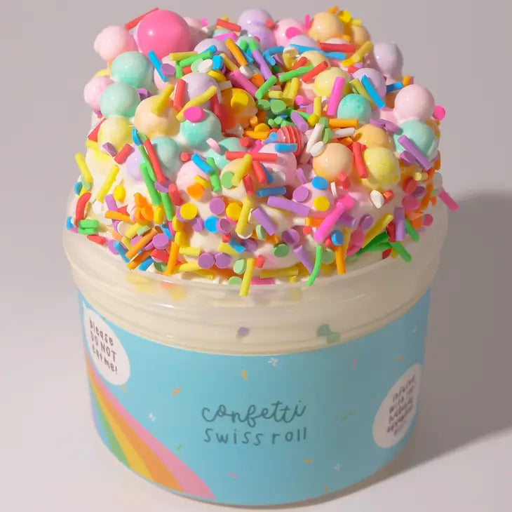 Confetti Swiss Roll Slime - 7oz