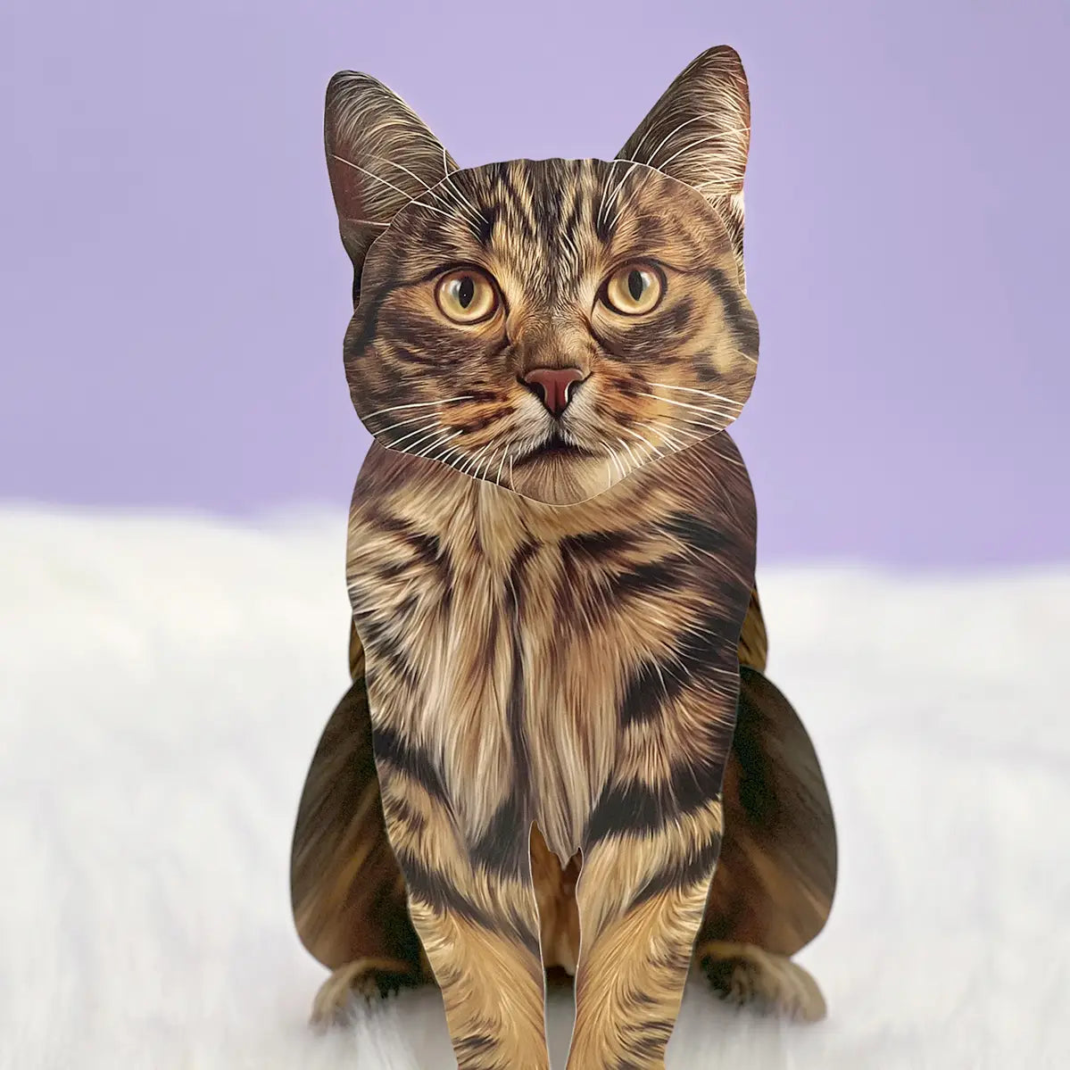 Brown Tabby Pop-Up Greeting Cards