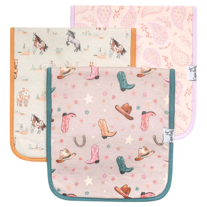 Cheyenne - 3 Pack Premium Burp Cloths