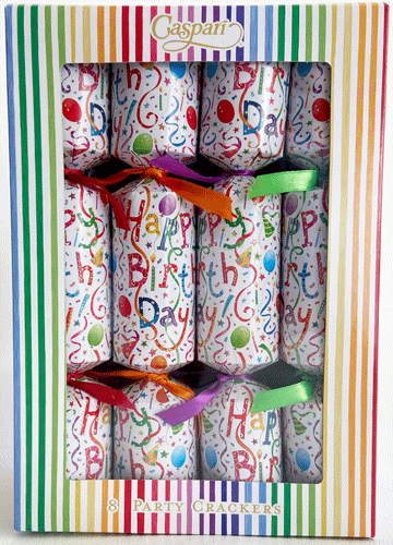 Happy Birthday Party Crackers-10 Inch Long/8in
