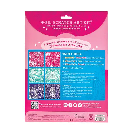 Scratch & Shine Scratch Cards - Glorious Garden (7 PC Set)