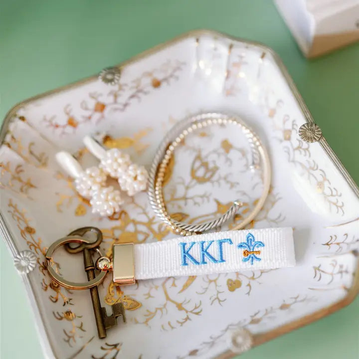 Kappa Kappa Gamma Embroidered Keychain
