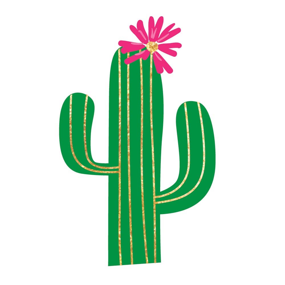 Fiesta Cactus Temporary Tattoo