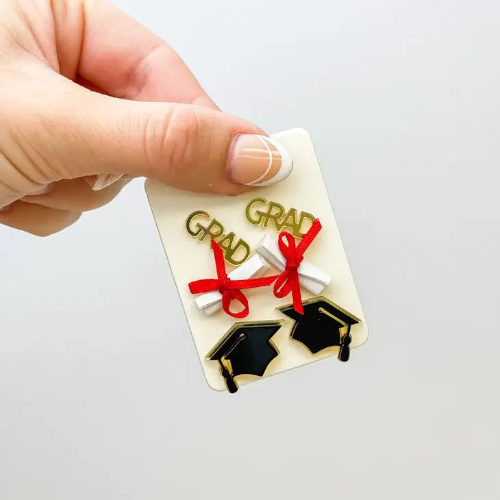 Graduation Studs- Set of 3