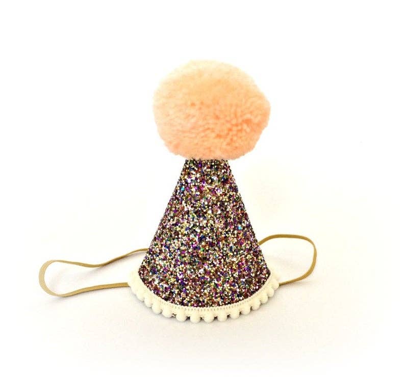 Confetti & Vanilla Trim Party Hat